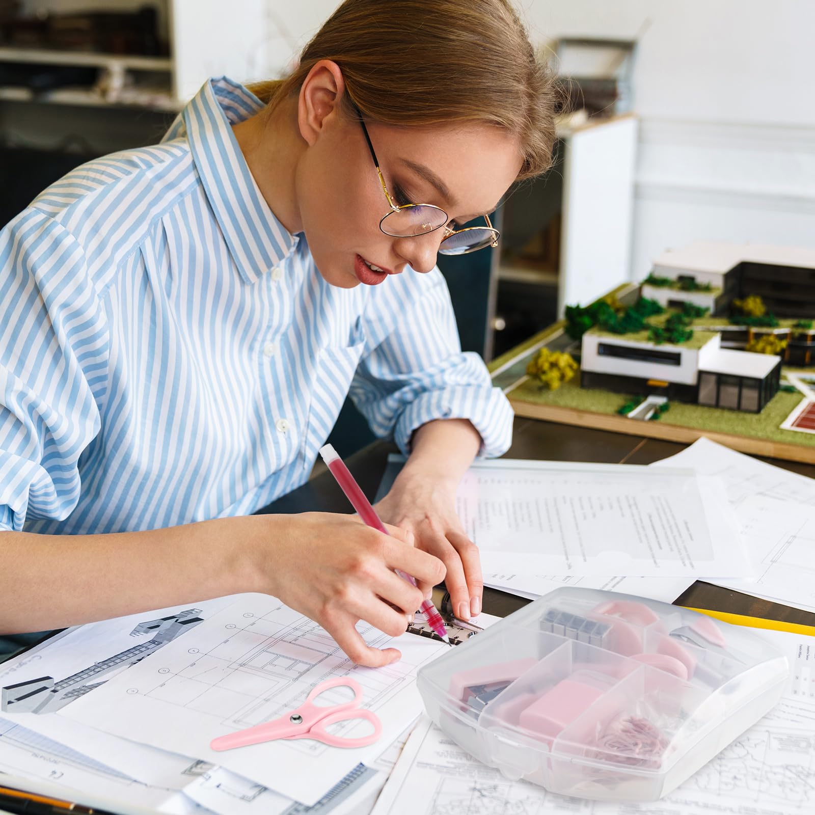 Mini Office Kit Portable Compact All in One Essential Supplies Set ...