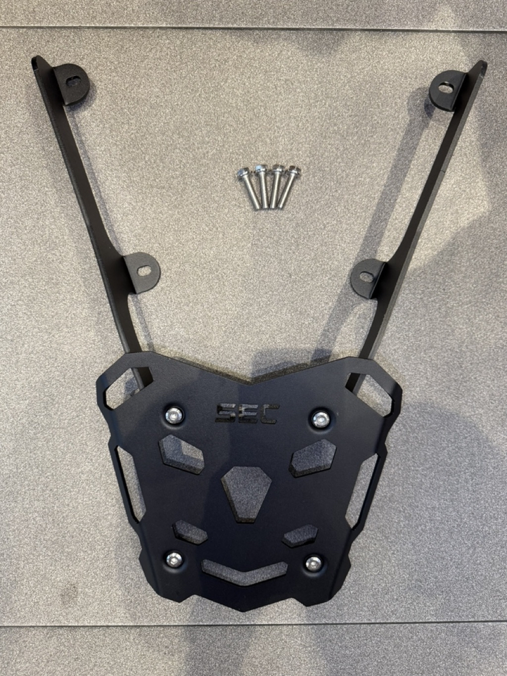 honda adv 160 sec top box bracket metal warrior, steel flat bracket ...