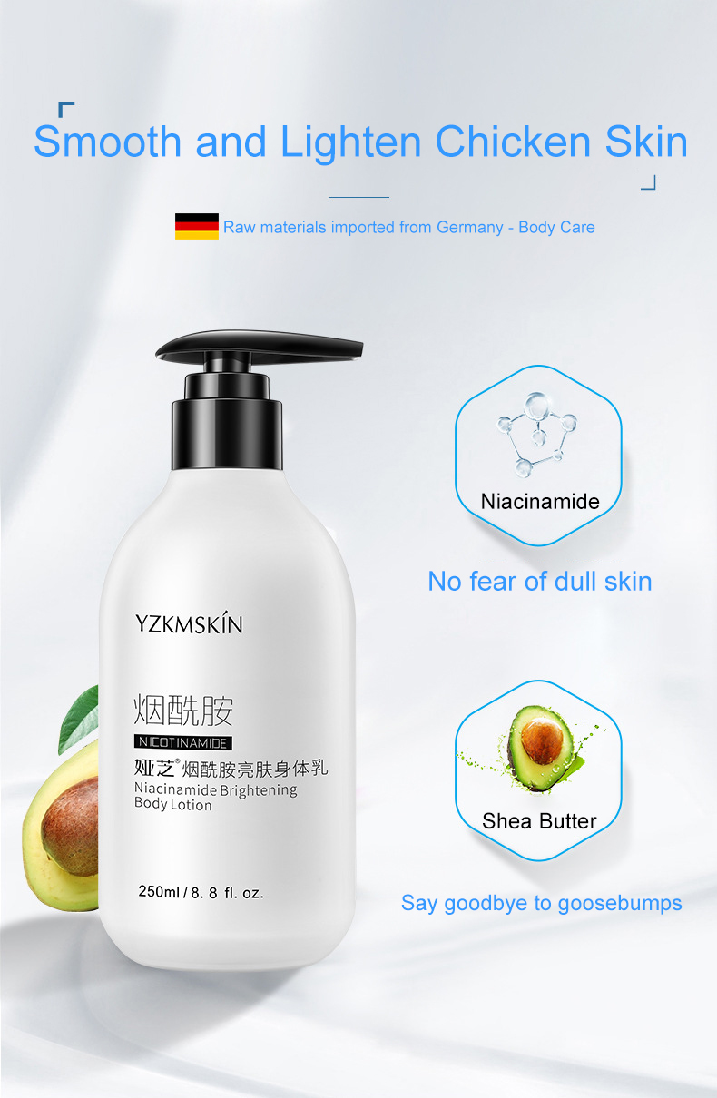 Effective Niacinamide Whitening Body Lotion 250ml Permanent Whitening ...