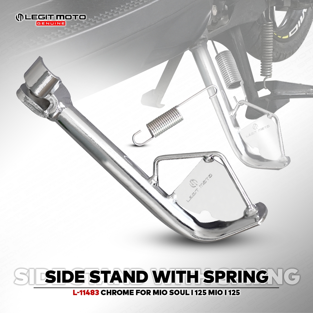 LEGITMOTO MIO I 125/MIO SOUL I 125 SIDE STAND ASSY WITH SPRING CHROME ...
