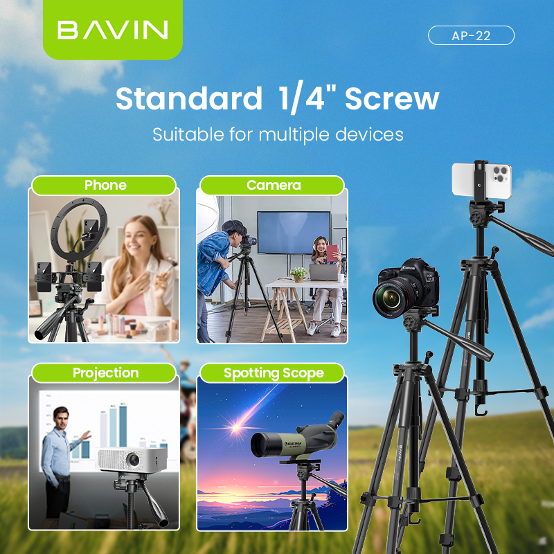 BAVIN P22 Camera Tripod for DSLR Tripod Stand for Mobile Phones ...