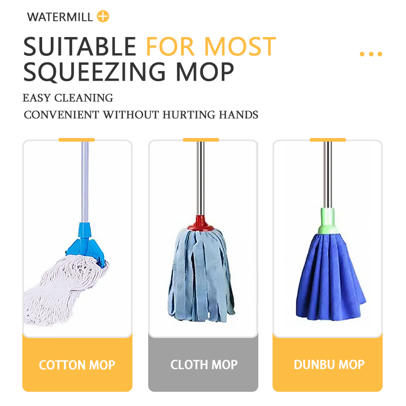 Heavy duty Commercial Mop Squeezer Bucket thickened water wheel ...