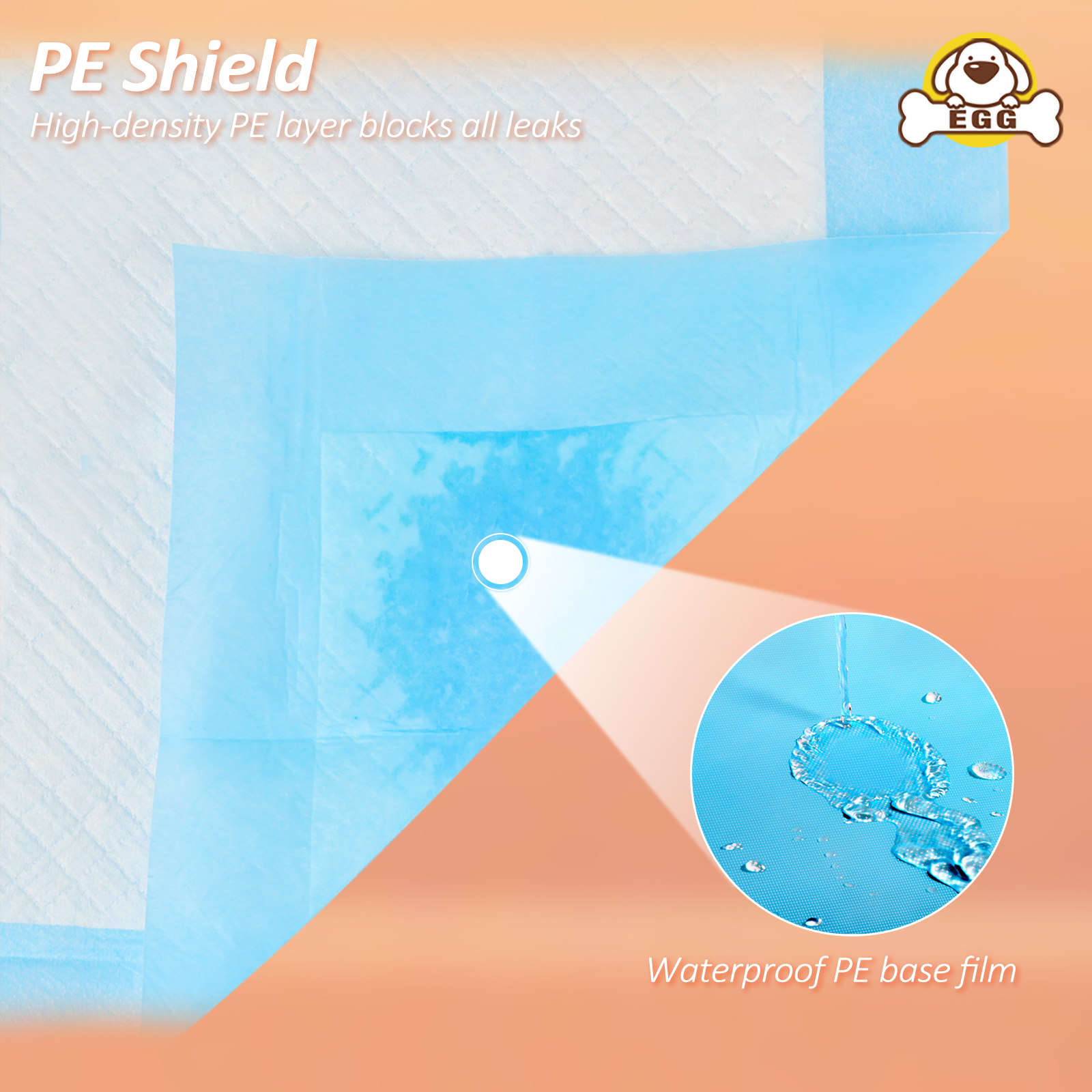 EGG】 Dog Cat Training Pad 100PCS Pet Pee Pad Potty Pads Dog Pee Wee Pee ...