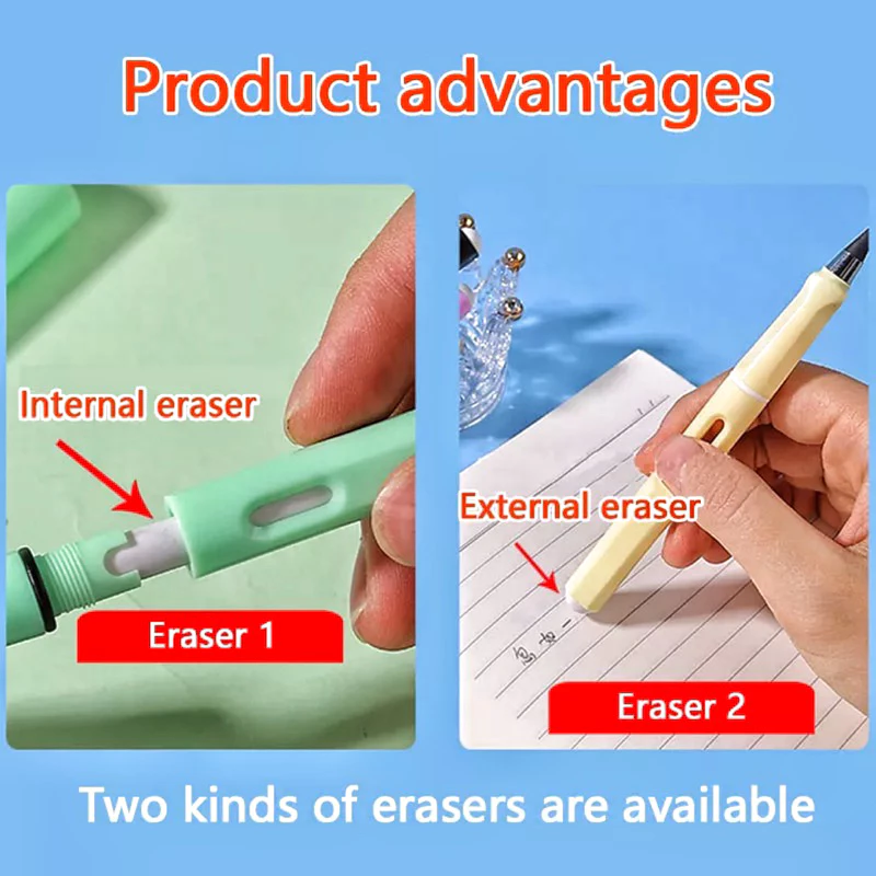 No Sharpen Eternal Pencil Positive Posture Students Not Easy Break Lead ...