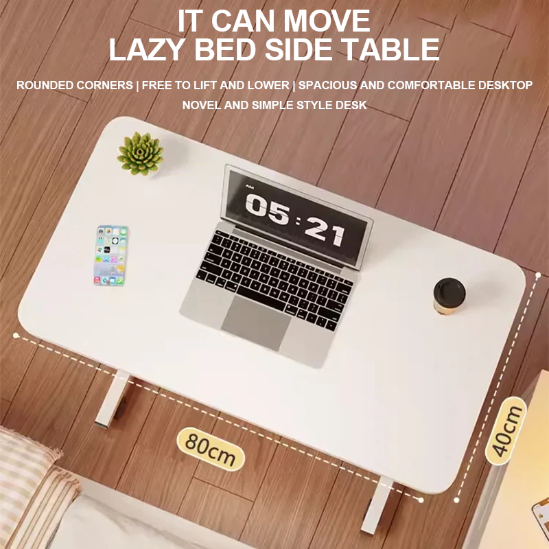 Gesh Movable Adjustable Height Computer Laptop Table Study Table Bed ...