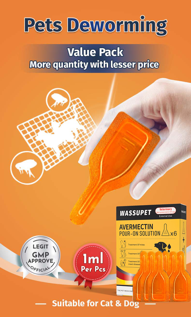 [buy 1 take 1]WASSUPET Tick and Flea Remover for Dog 6tubes Anti Tick ...
