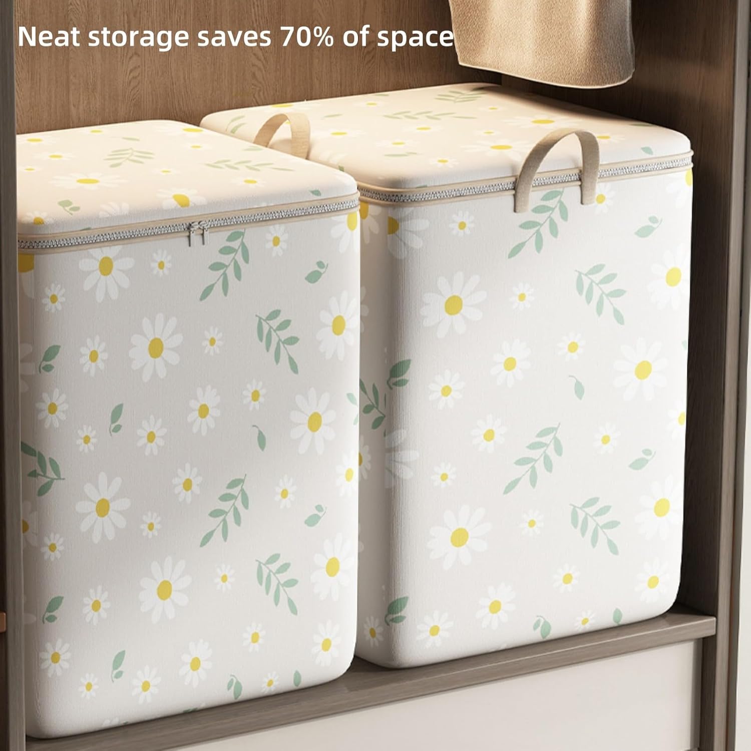 Big Size Clothes Storage Bag with Cover Home Laundry Basket Organizer ...