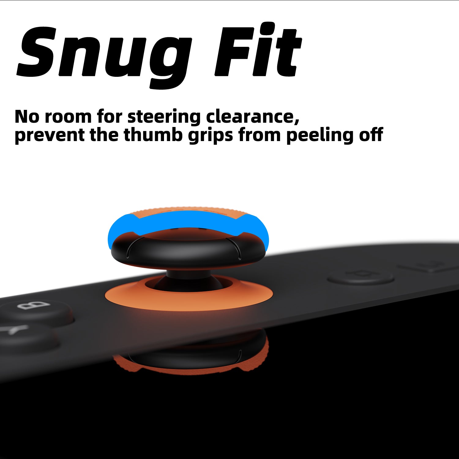 Skull & Co. Thumb Grip for Nintendo Switch 2 (Black, Neon Blue/Red ...