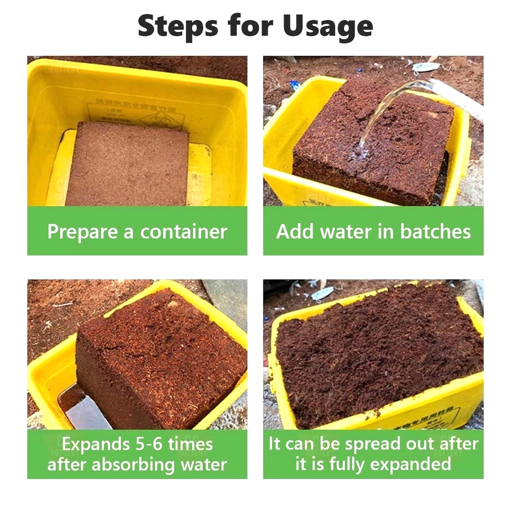 Cocopeat Block Natural Suitable for reptiles Organic Eco-Friendly Peat ...