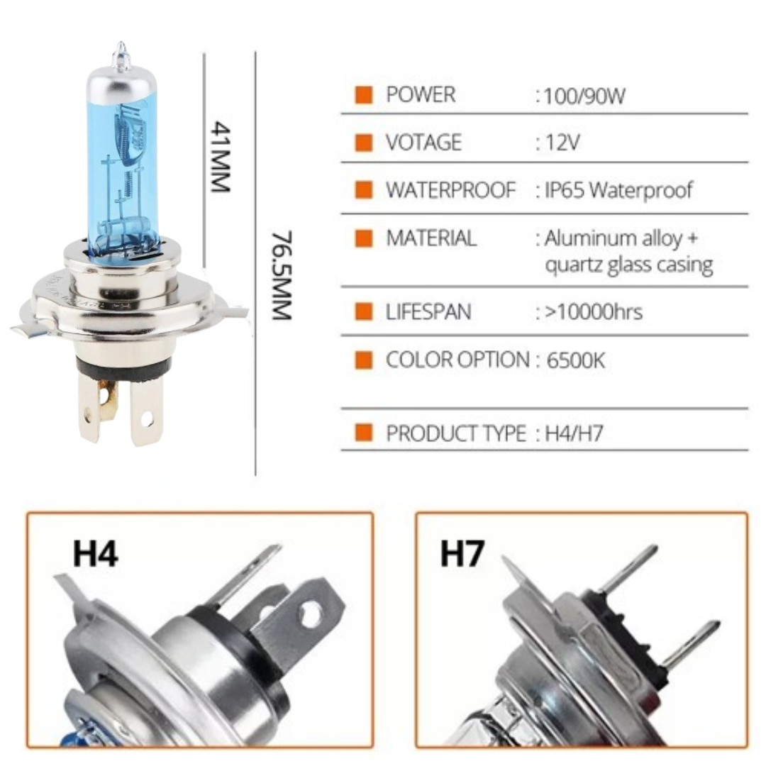 YAMAHA SNIPER 150 - Motorcycle Headlight Circuit Halogen Bulb H4 / blue ...
