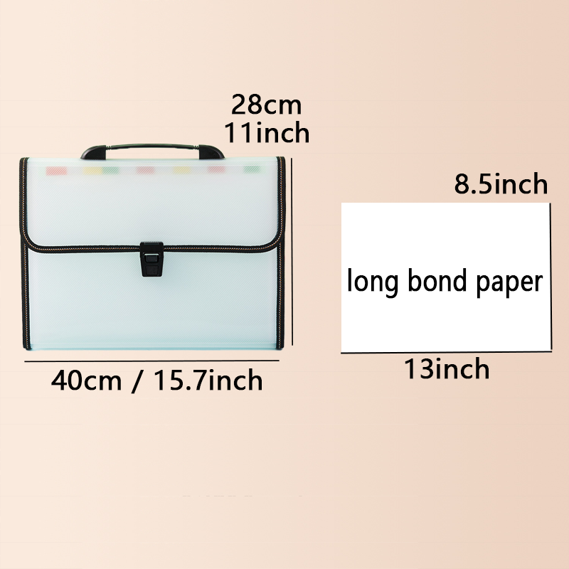 File Organizer Document Organizer Folder Long Size With Handle Long ...