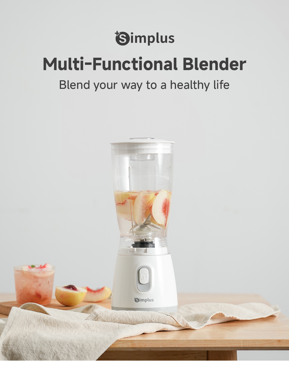 Simplus Blender Juice Blender For Fruit And Vegetables Multifunctional ...