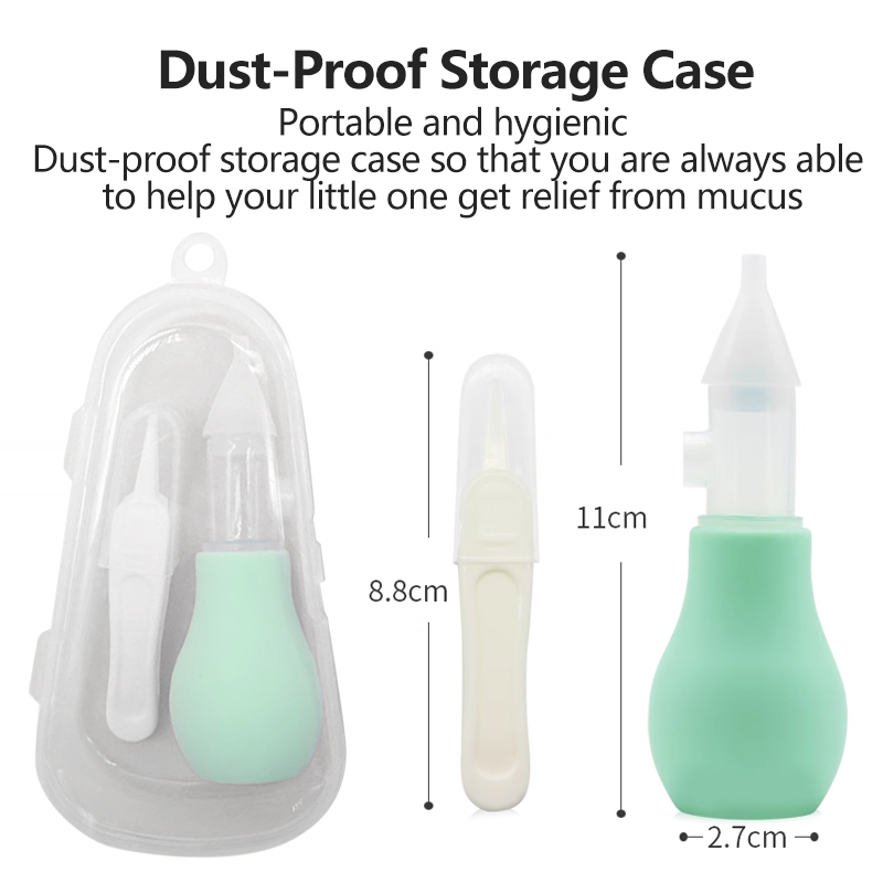 Einmilk Baby Nasal aspirator for Infant baby Reusable Nasal Mucus ...
