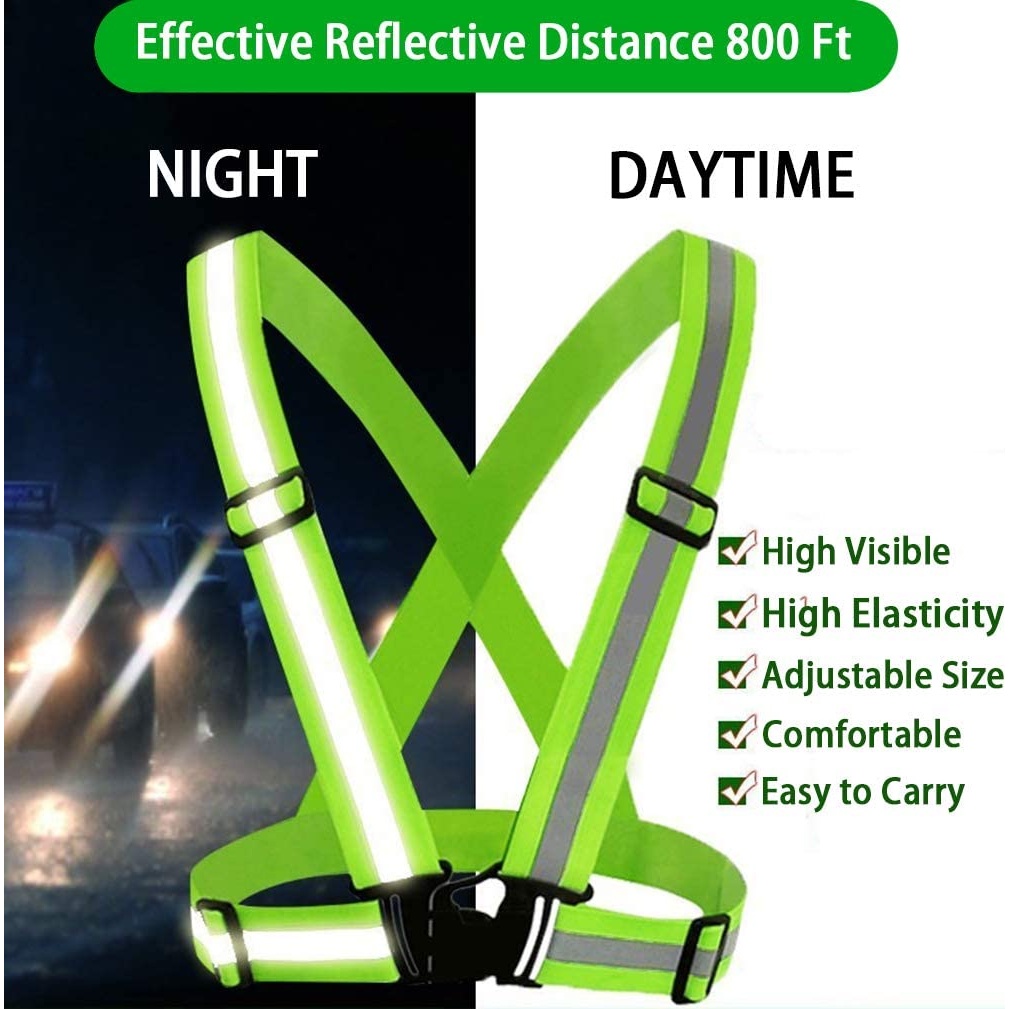 Garter Reflective vest - High Visibility Reflectors for motorcycle ...