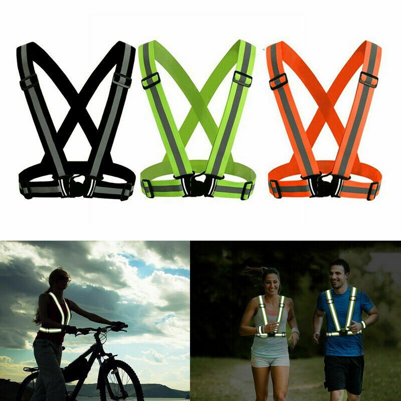Garter Reflective vest - High Visibility Reflectors for motorcycle ...