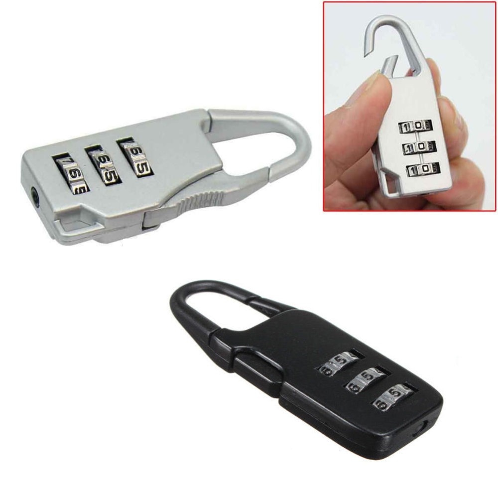 Dial Digits Code Number 3 Digit Password Combination Padlock Safety Travel Security Lock For
