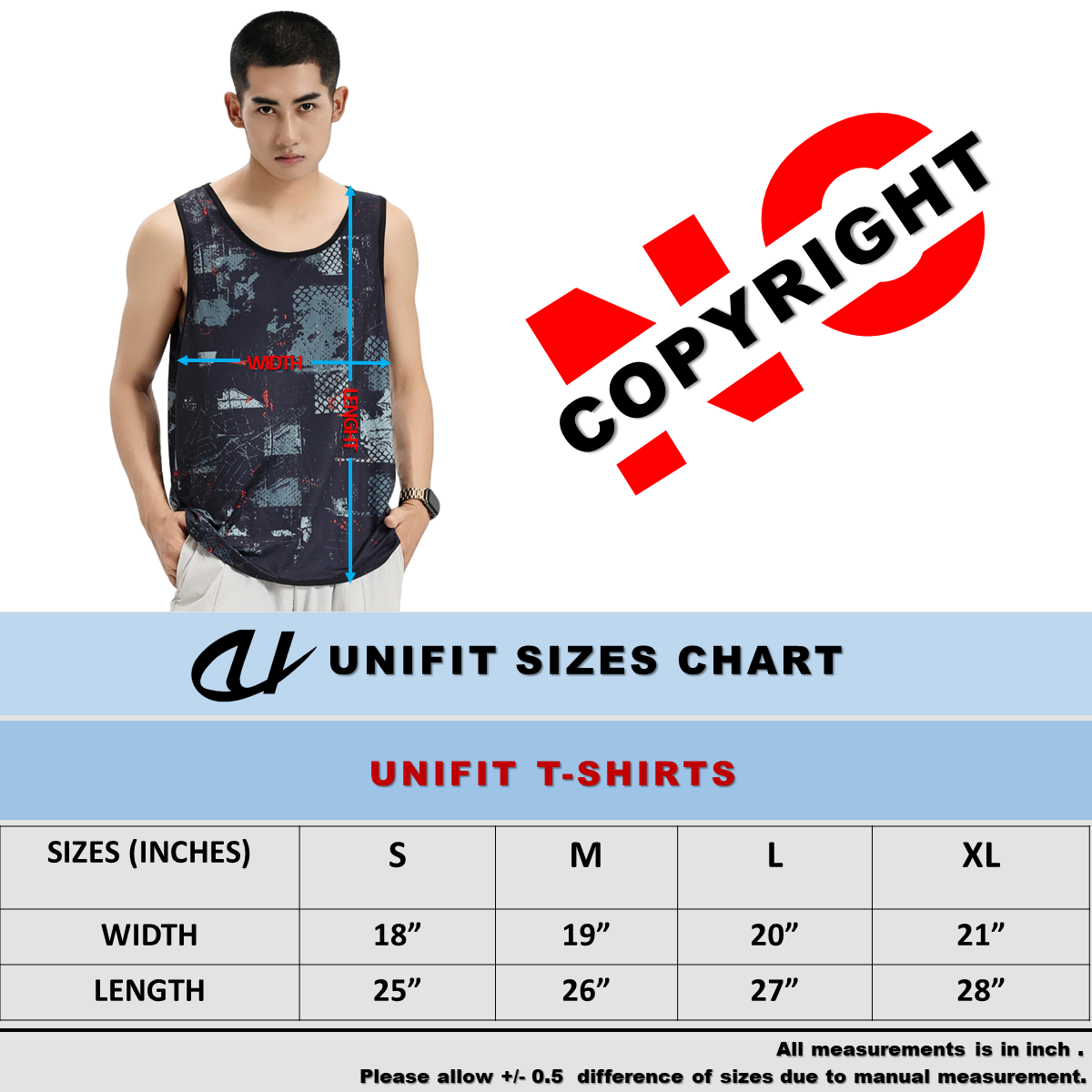 UNIFIT Men's Active Dry-Fit Jersey Sando Sports Training Jogging ...