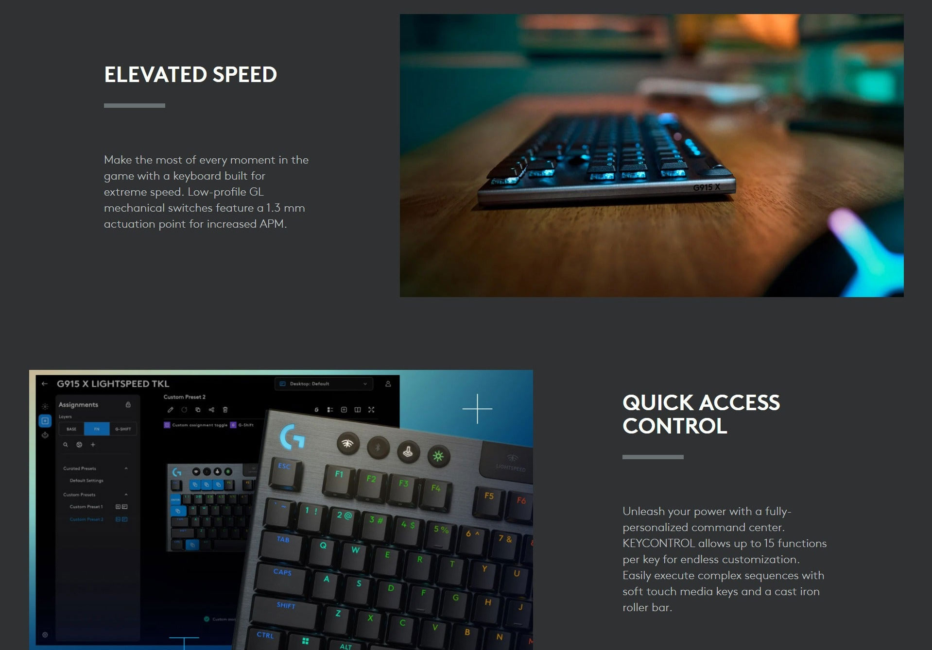 Logitech G915 X Lightspeed TKL Wireless Gaming Keyboard | Shopee ...