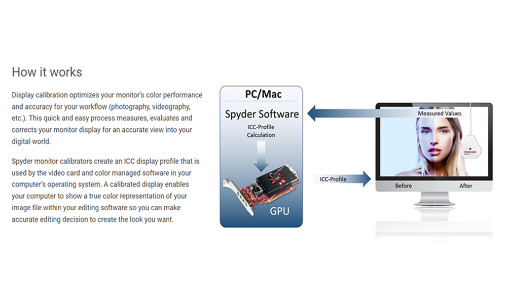 Datacolor Spyder X Pro Colorimeter Monitor Color Calibration Tool for ...
