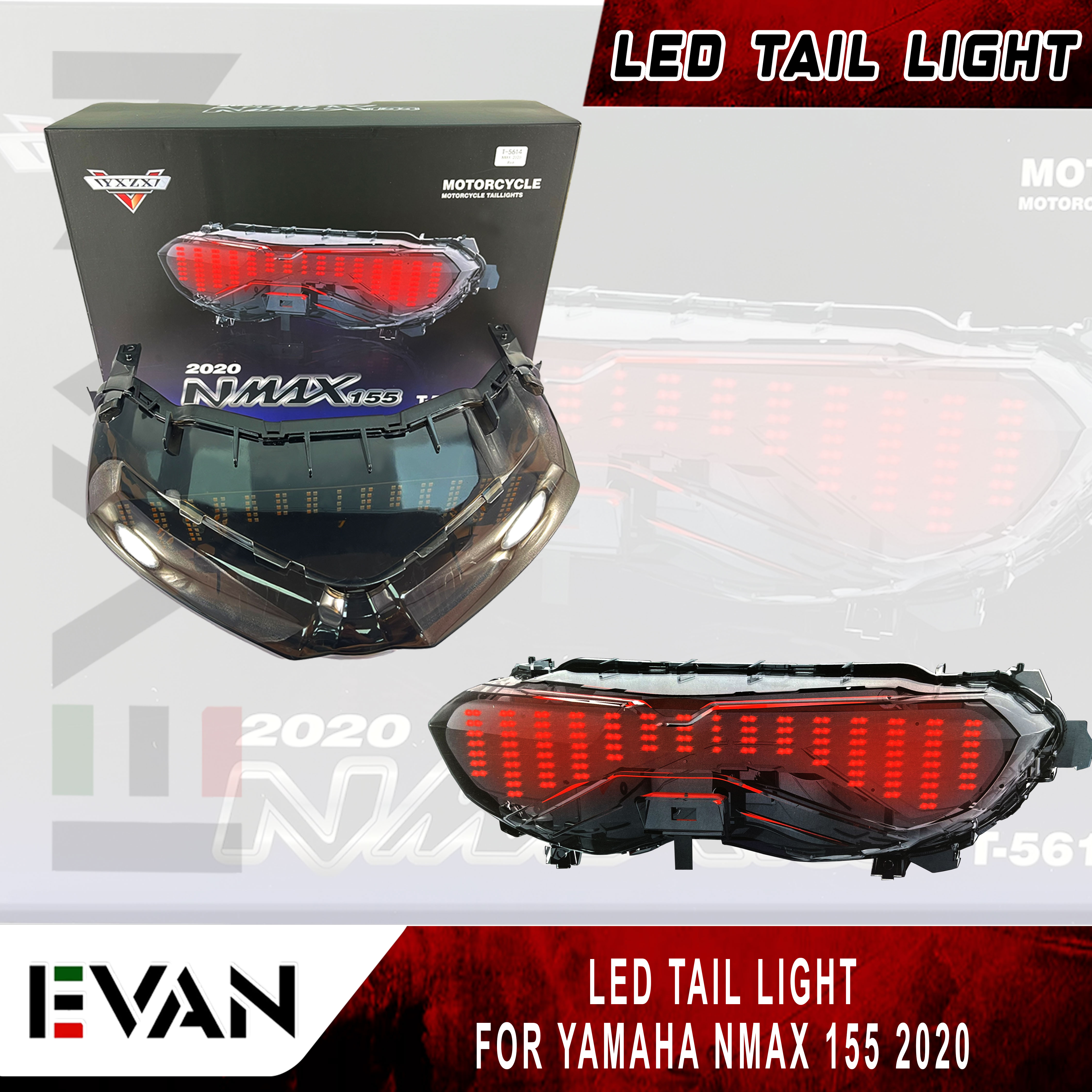 EVAN.SHOP LED TAIL LIGHT FOR YAMAHA NMAX 155 VERSION 2 | Shopee Philippines