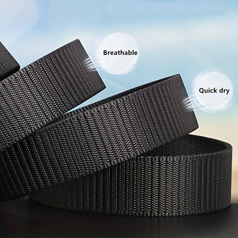 Outdoor Men's Nylon Buckle Waistband Belt Automatic Buckle Female Snap ...
