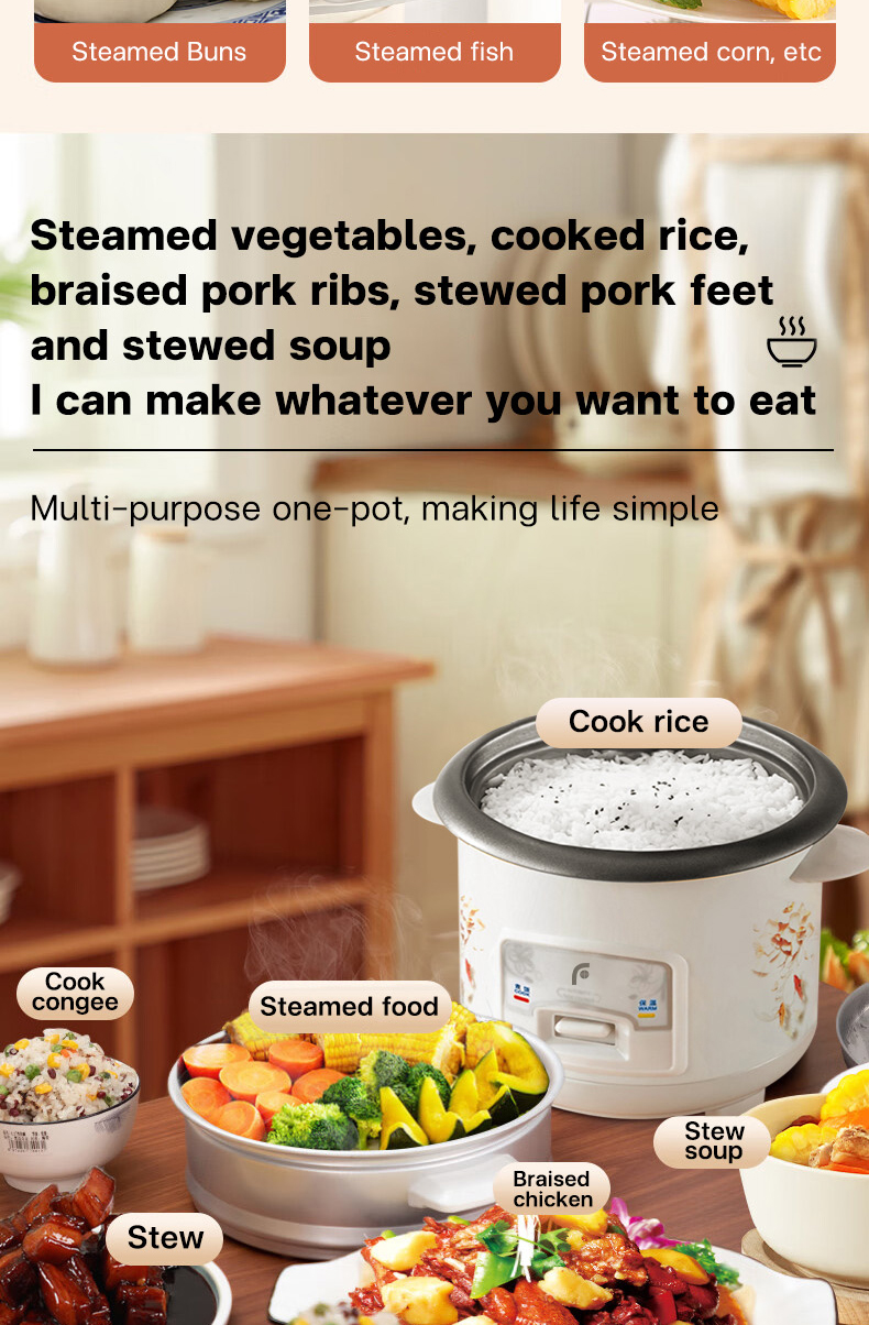 Mini Rice Cooker Inverter Type Original 3L 2L 1.5L Small 1-8 People USE ...