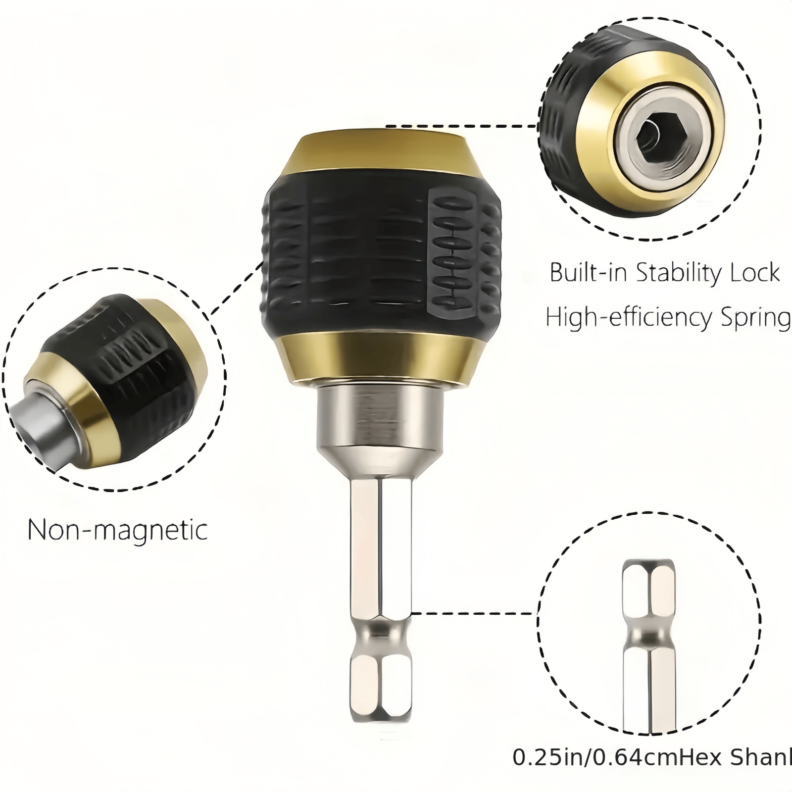 1pcs Screw Drill,Quick Change Lock,Magnetic Drill Bit Extender,Drill ...
