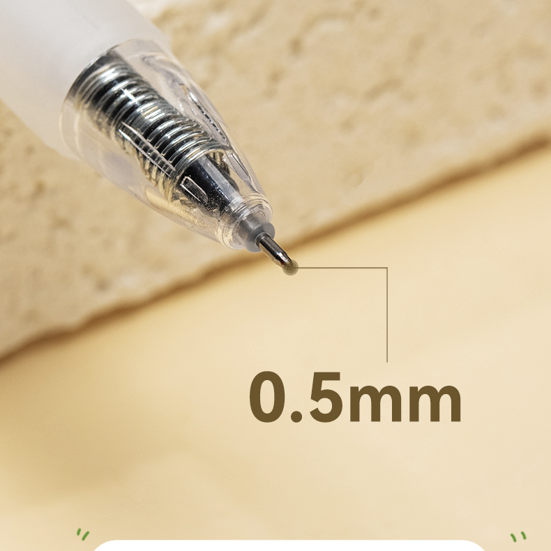 Deli A122 12Pcs Press Gel Pen 0.35mm Quick-Drying Black Writing Ballpen ...