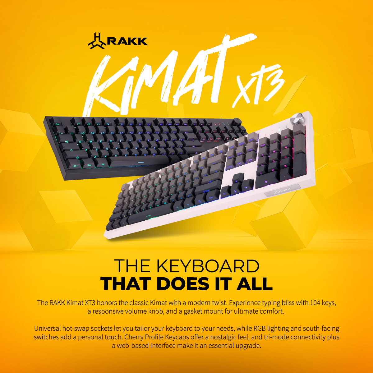 EasyPC | RAKK KIMAT XT3 Huano Yellow Blk Color and Grey Gradiant ...