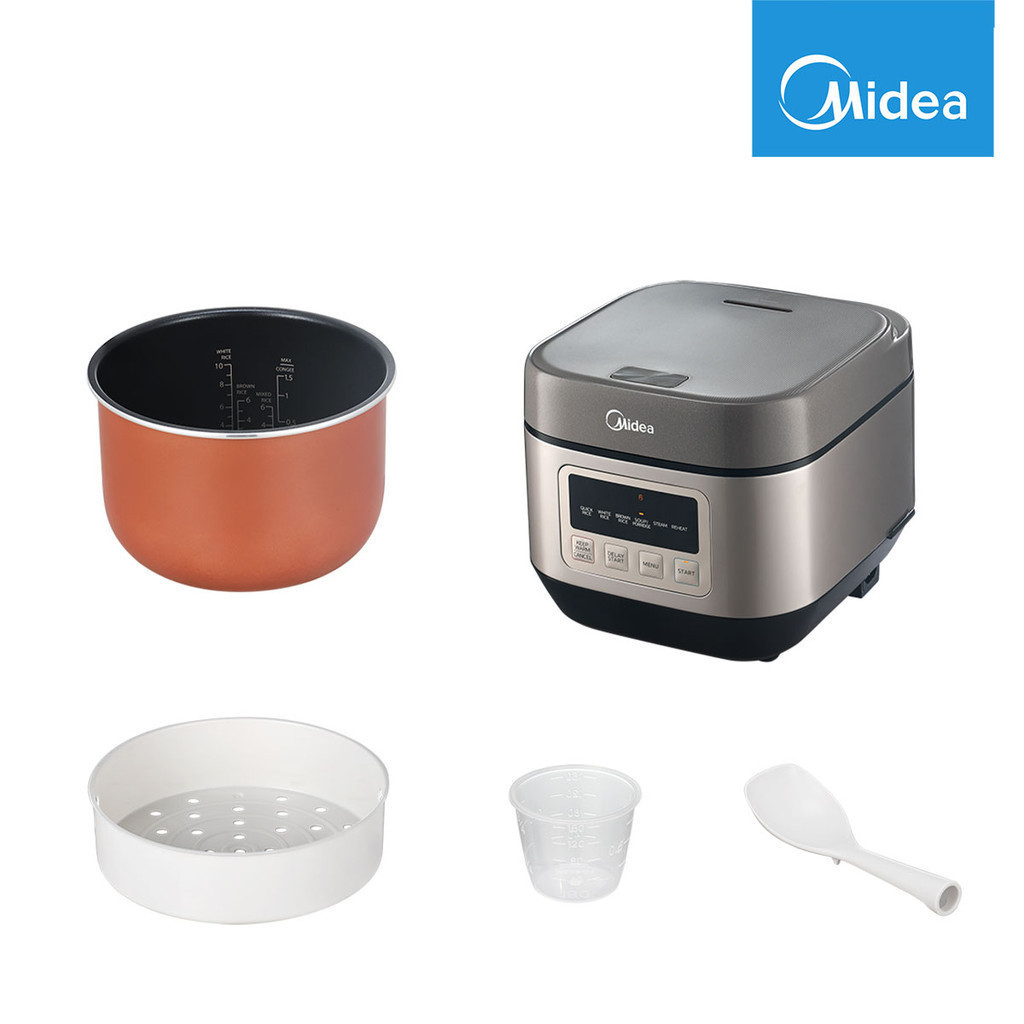 Midea Digital Rice Cooker with 7-Preset Function 1.8L Compact Design AI ...
