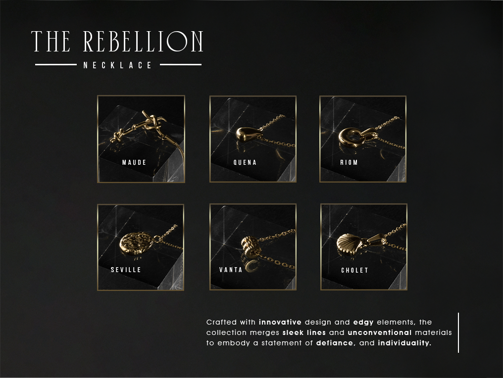 Burvon The Rebellion Collection Necklaces (Pendant & Statement Chain ...