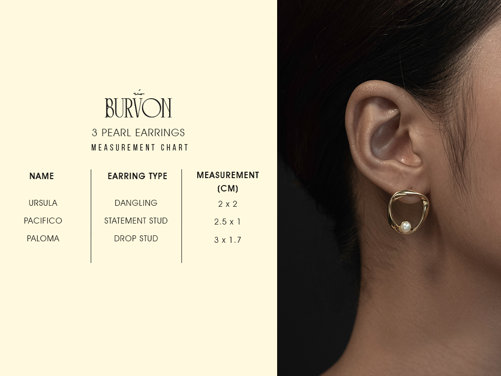 Burvon Pearl Collection Earrings (Simple & Elegant Jewelry) | Shopee ...