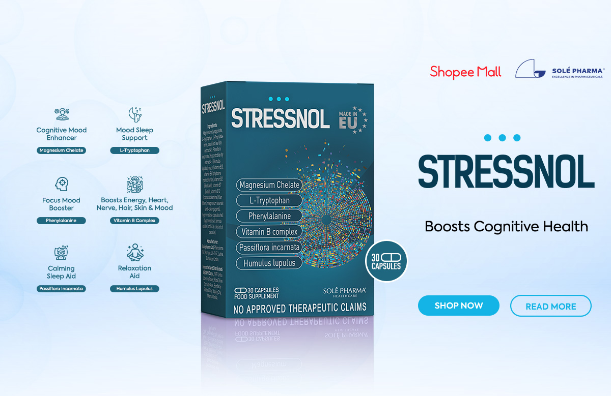 STRESSNOL Stress Relieving Premium Food Supplement (30 capsules/Box ...