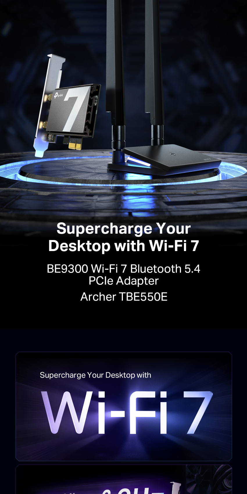 TP-Link | Archer TBE550E | BE9300 | Tri-Band | Wi-Fi 7 | Bluetooth ...