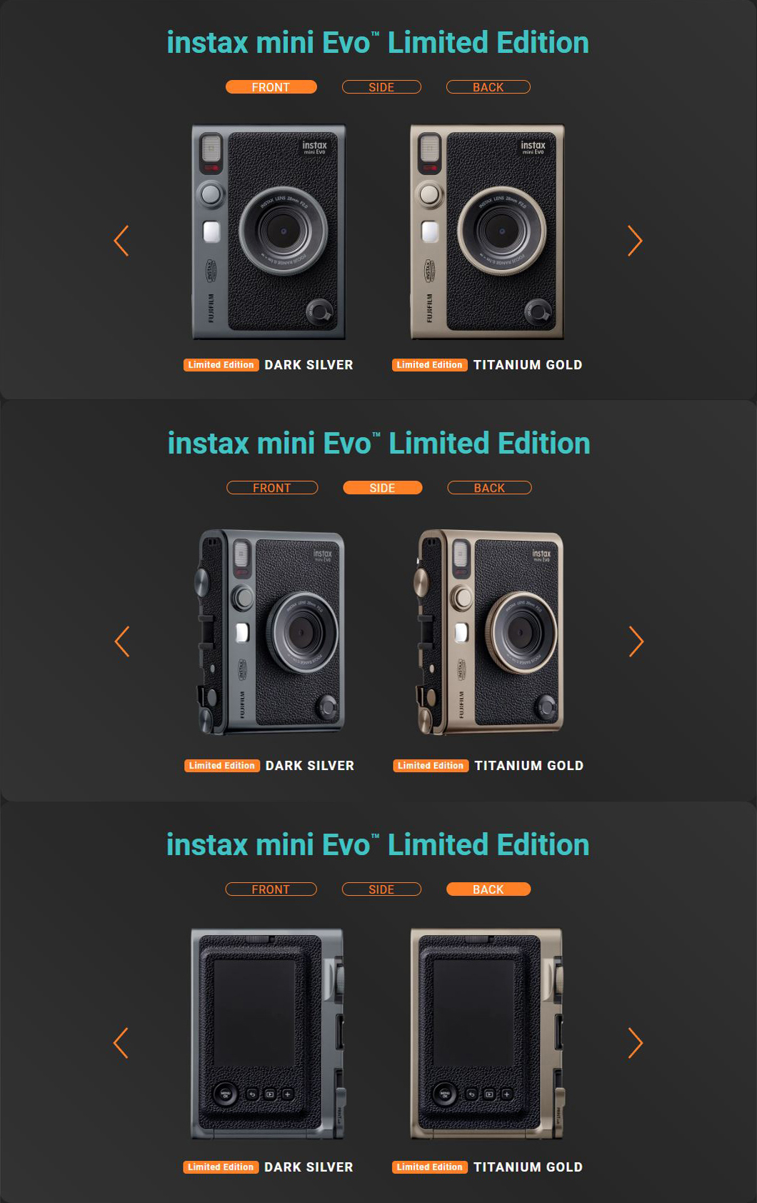 FUJIFILM Instax Mini Evo Hybrid 35mm Instant Film Digital Camera with ...