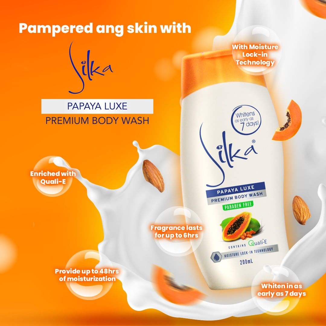 Silka Premium Body Wash Papaya Luxe 200mL | Shopee Philippines