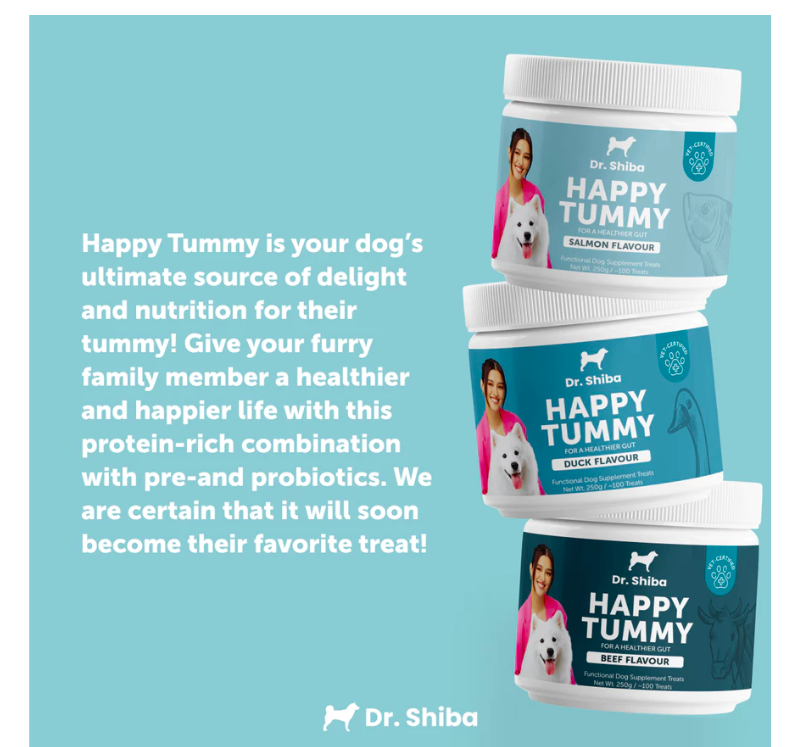 Dr Shiba Happy Tummy Healthy Dog Treats Snack - Dog Multivitamins ...
