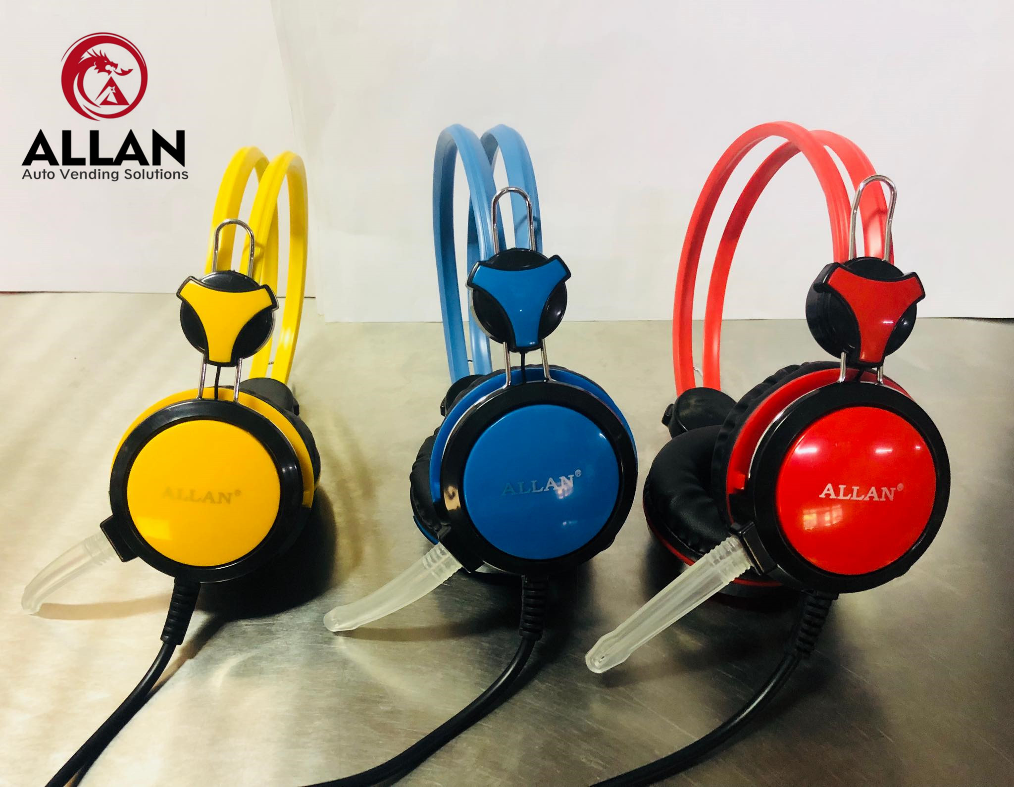 Allan Heavy Duty Gaming Headset With Mic Watch TV/ Listen Music Headset ...