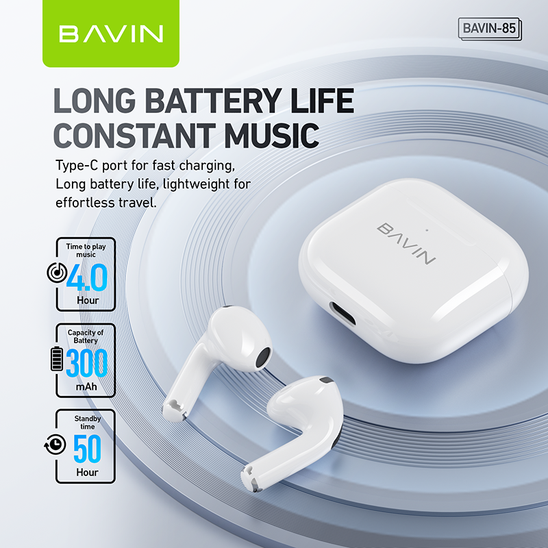 【Christmas Gift】BAVIN BA85 Mini TWS Hi-Fi Bluetooth Wireless Earphones ...