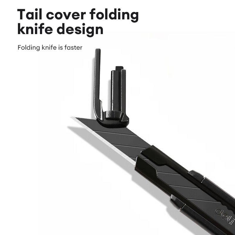 Deli Tool 9mm Utility Knife Aluminum Paper Cutters 30° Black Blade ...