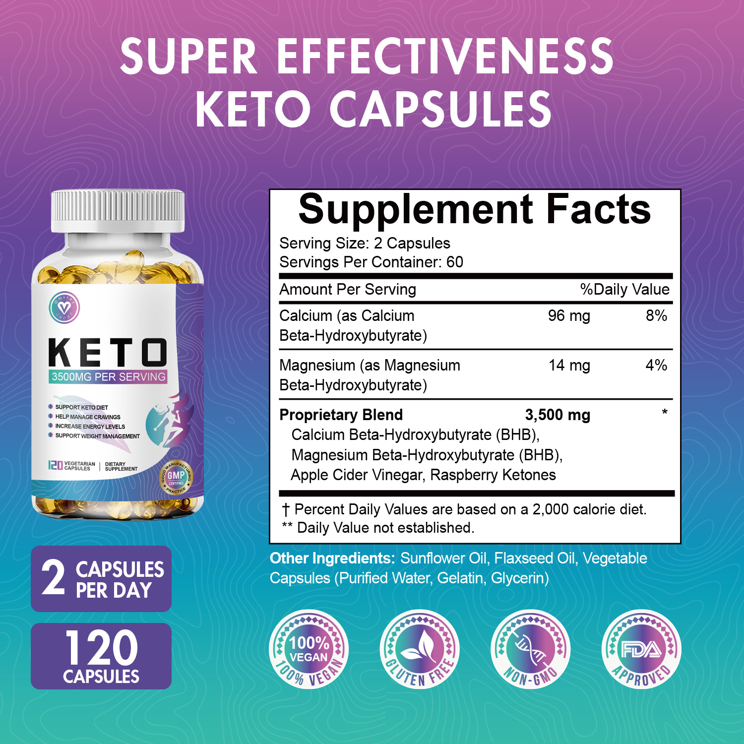 SOFTHER Keto Capsule Keto Diet Capsule Vitamins for Immune System ...