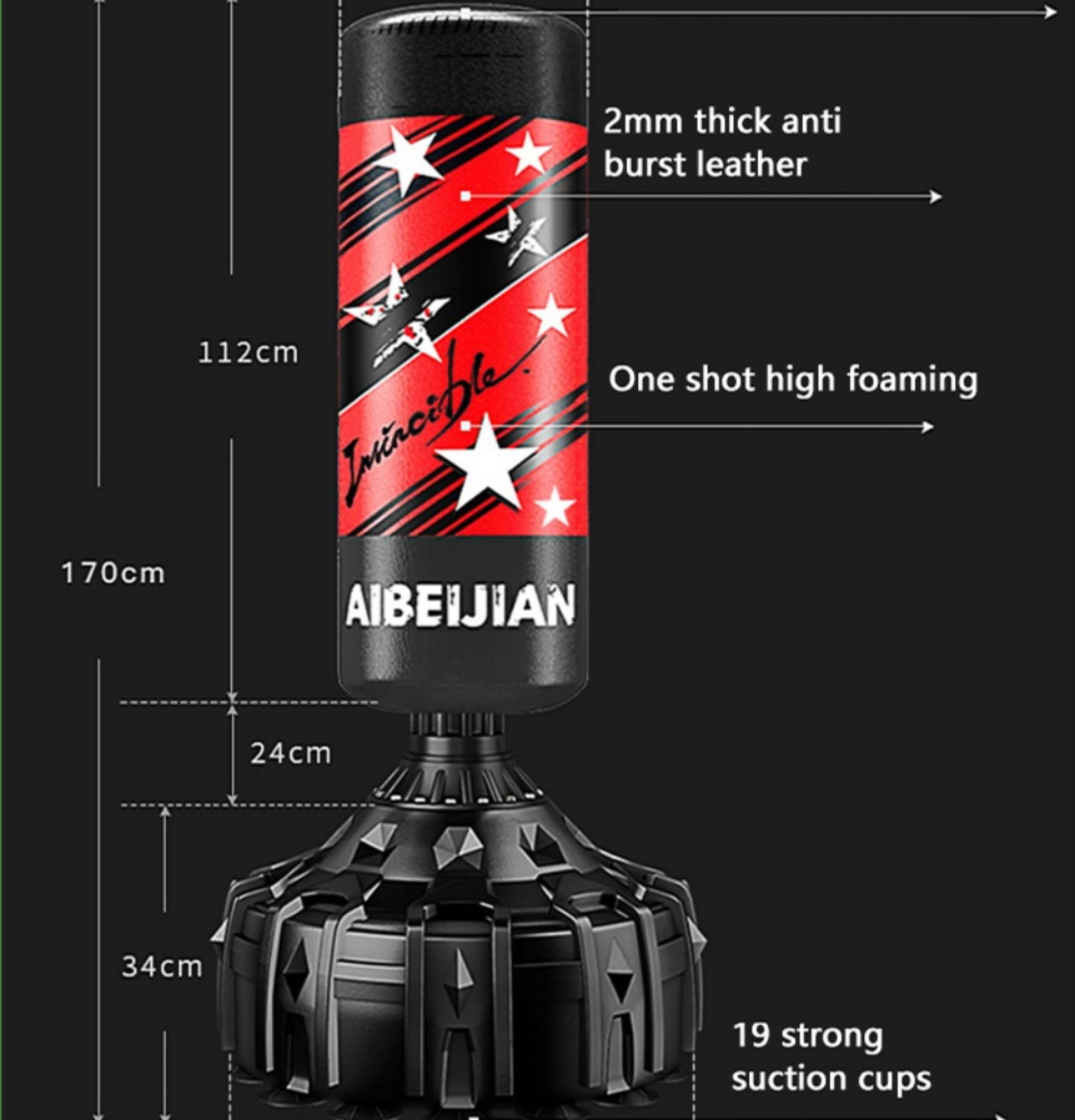 Boxing punching bags tumbler Sanda vertical boxing training standing ...