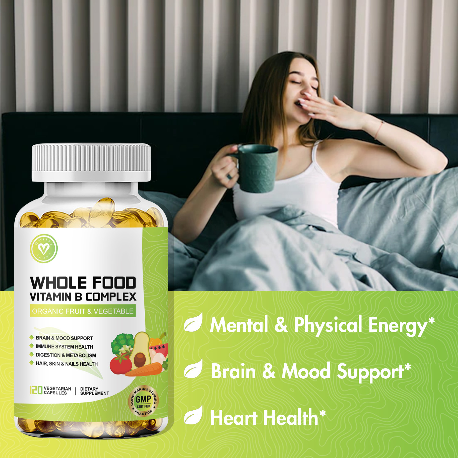 SOFTHER Vitamin B Complex Multivitamins Capsules Vitamins for Neural ...