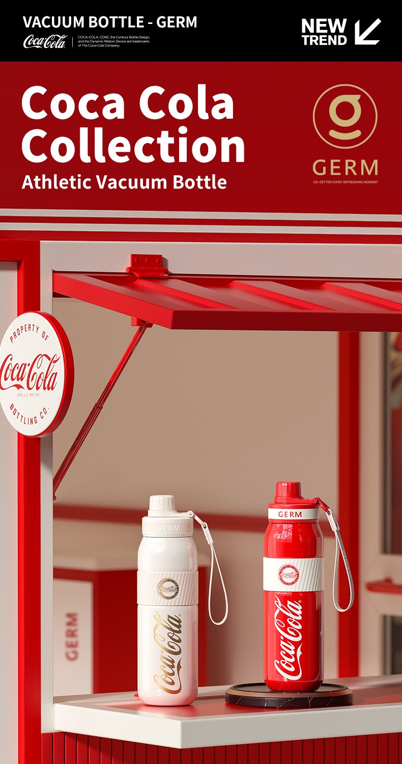 Coca-Cola B37 Thermos Cup with Straw 316 Stainless Steel Thermos Bottle ...