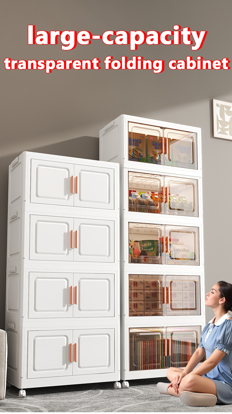 Foldable Cabinet for Clothes foldable locker Dustproof Cabinets ...