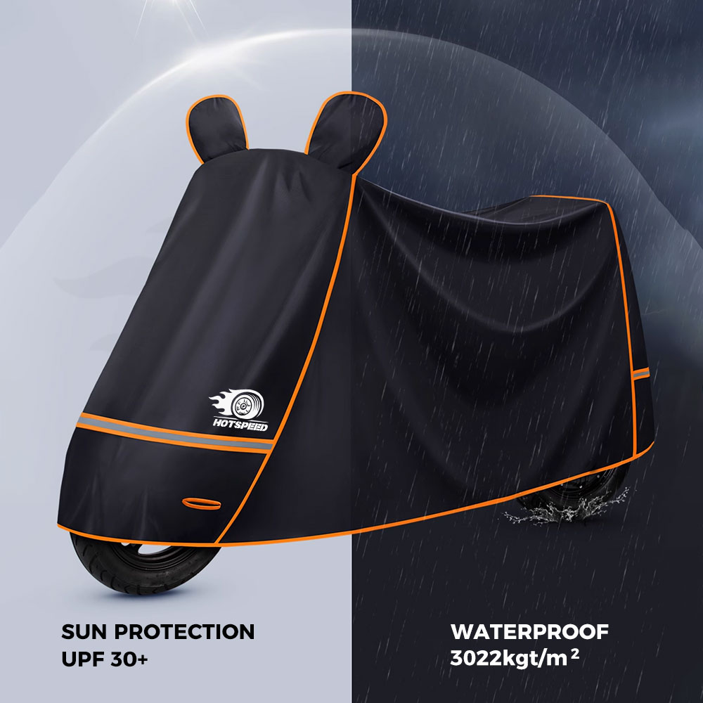 HOTSPEED Thicker Motorcycle Cover Waterproof Universal Oxford All ...