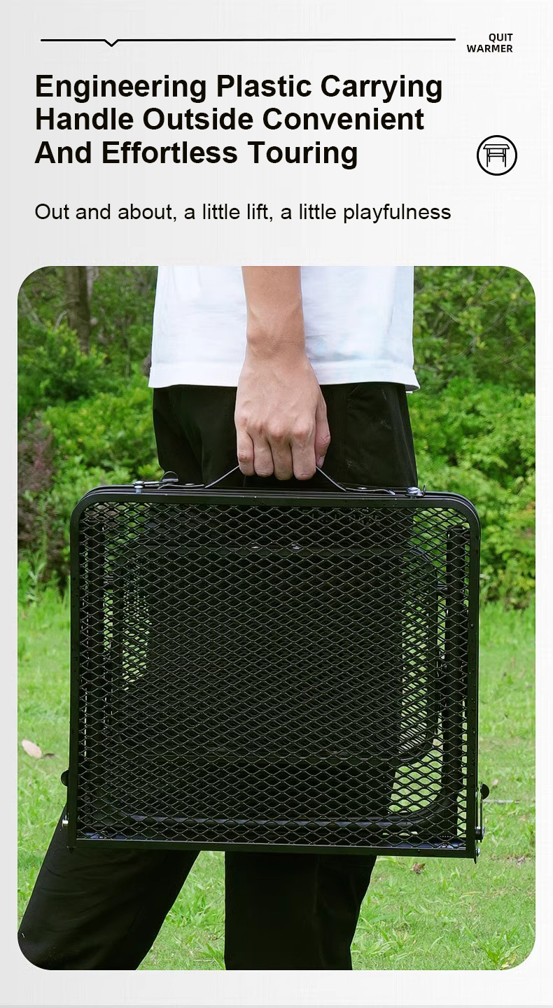 MC&HOME Outdoor Folding Table Mesh Table Foldable Aluminum Camping Home ...