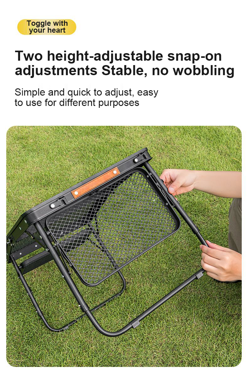 MC&HOME Outdoor Folding Table Mesh Table Foldable Aluminum Camping Home ...