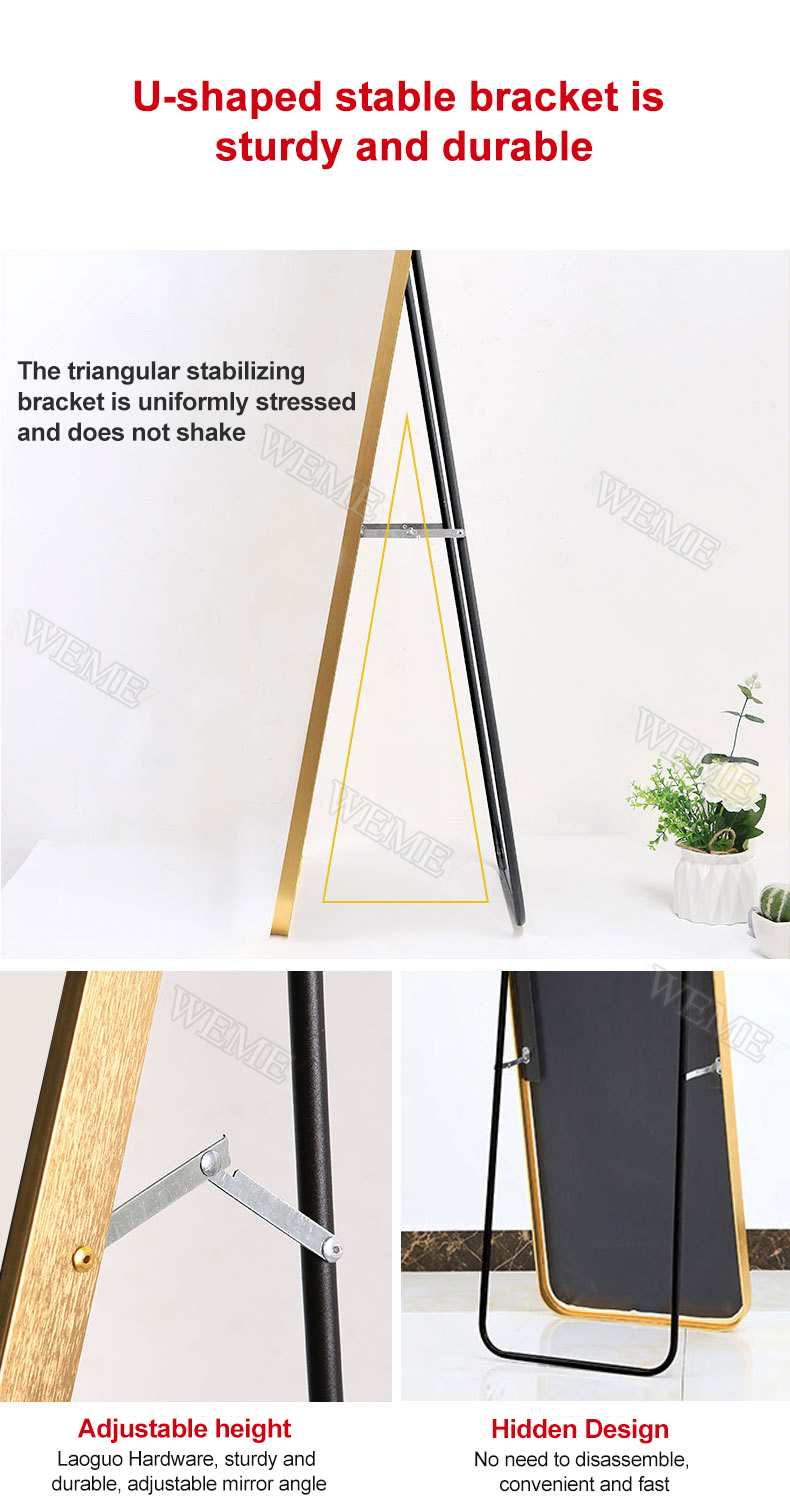 Mirror160*50cm Full-length HD mirror Whole Body Mirror Floor-to-ceiling ...