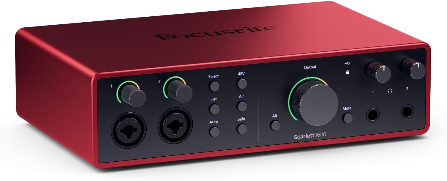 Focusrite - Scarlett 16i16 4th Gen 16IN/16OUT USB Audio Interface ...